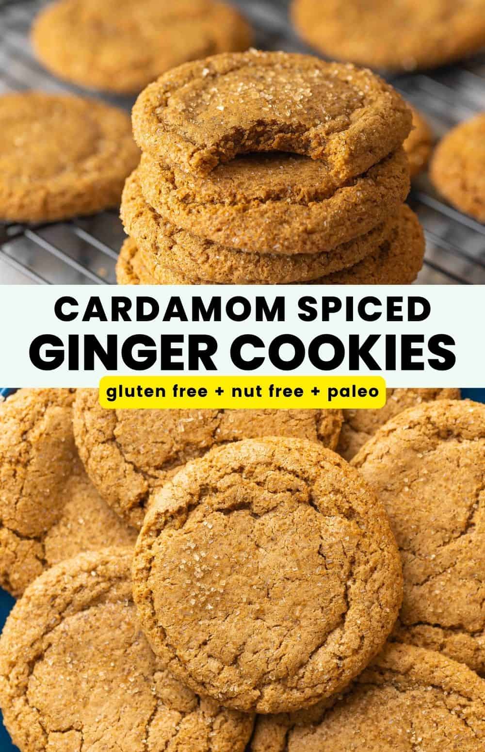 Cardamom Spiced Ginger Cookies - A Saucy Kitchen