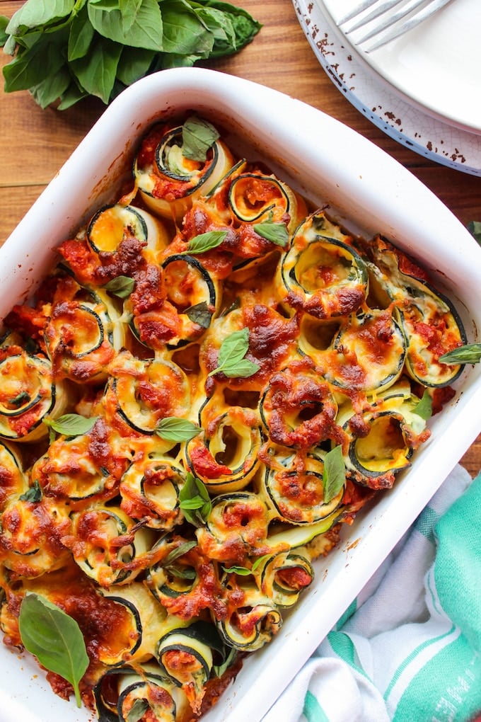 Vegetarian Zucchini Lasagna Spirals - A Saucy Kitchen Vegetarian Zucchini Lasagna Spirals - A Saucy Kitchen