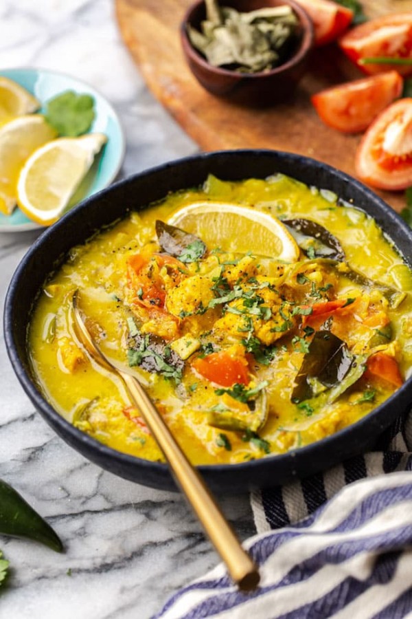 Kerala Fish Stew (Fish Molee Recipe) - A Saucy Kitchen