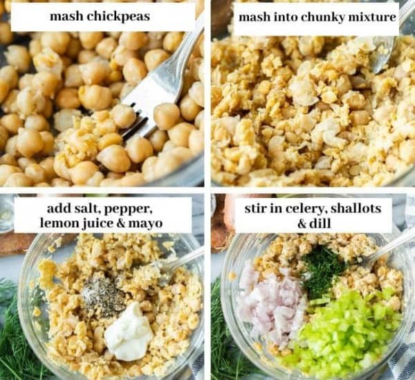 Smashed Chickpea Salad - A Saucy Kitchen