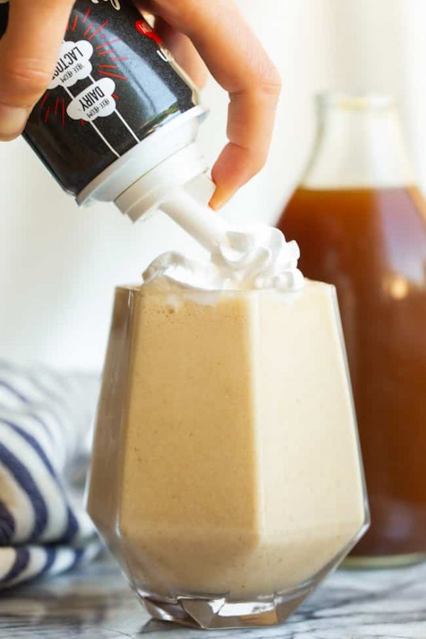 Healthy Chai Frappuccino - A Saucy Kitchen