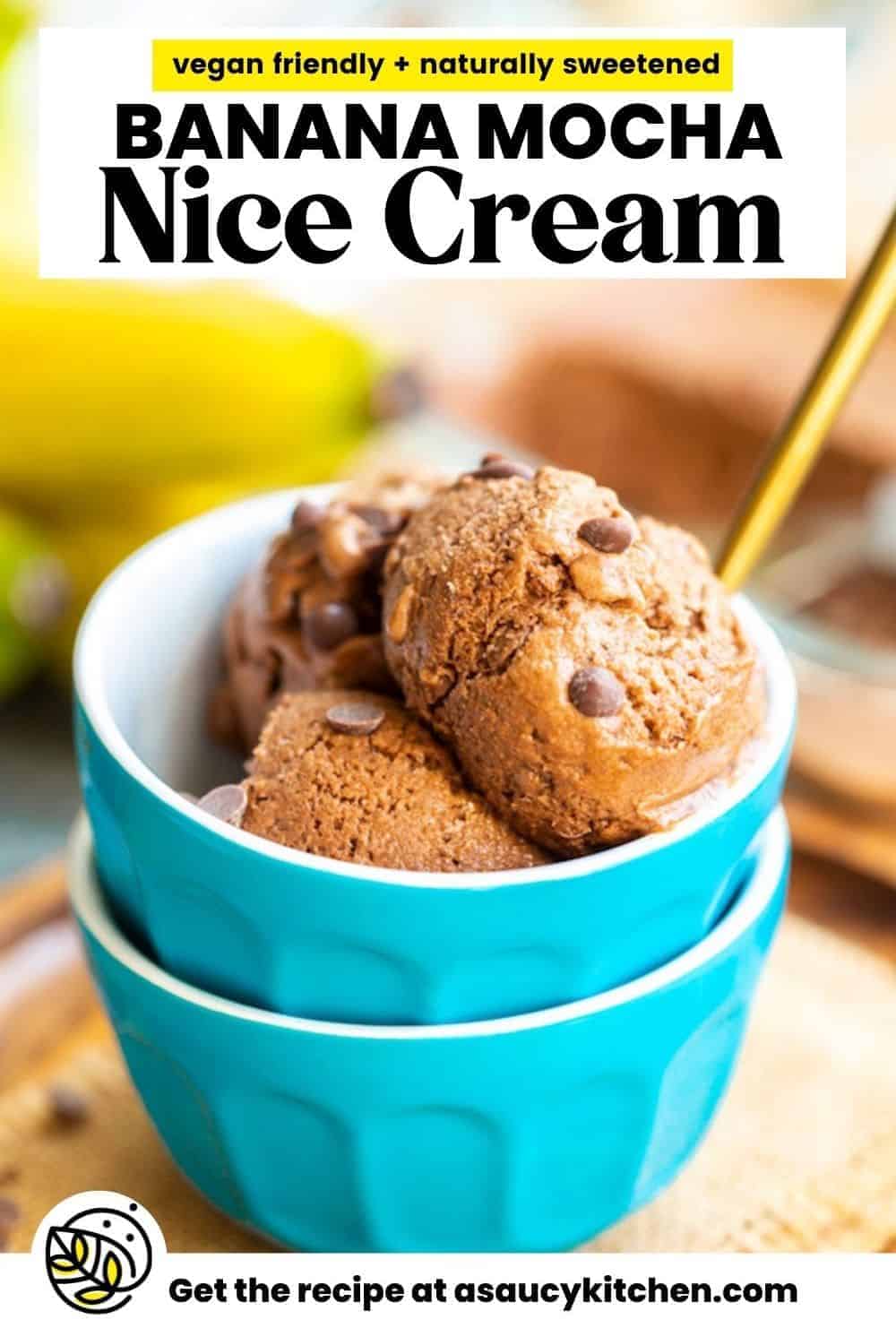 Banana Mocha Nice Cream - A Saucy Kitchen