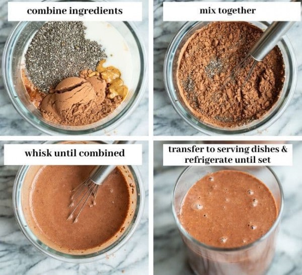 Chocolate Peanut Butter Chia Pudding - A Saucy Kitchen