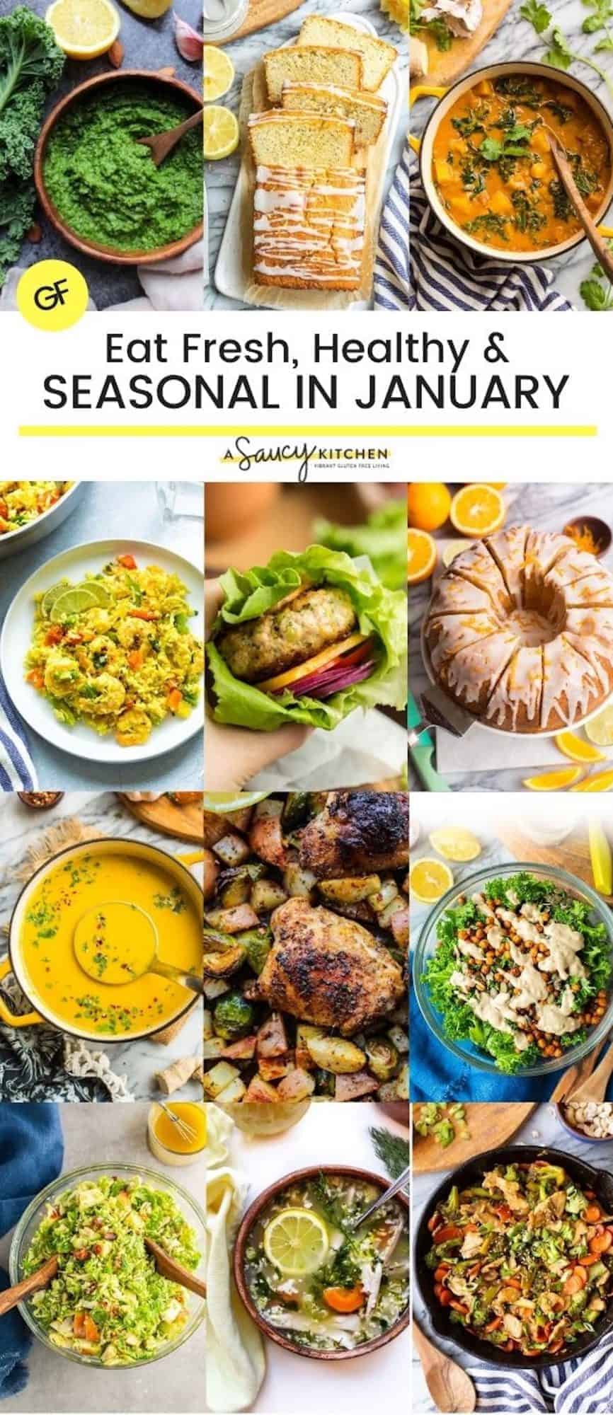 Eat Healthy & Seasonal In January - A Saucy Kitchen