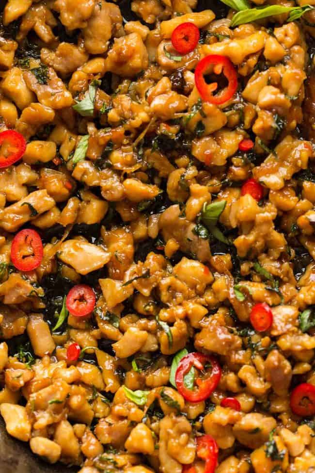 Thai Basil Chicken (Pad Krapow Gai) - A Saucy Kitchen