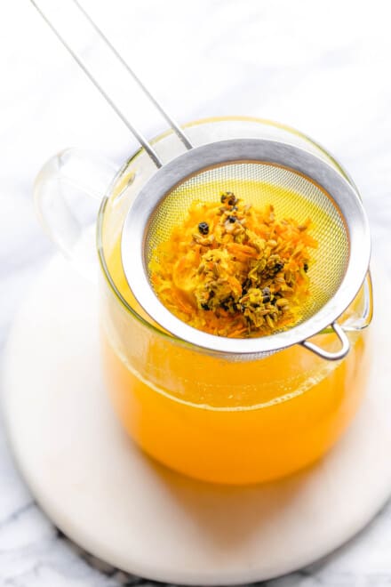 Ginger Turmeric Tea with Lime - A Saucy Kitchen