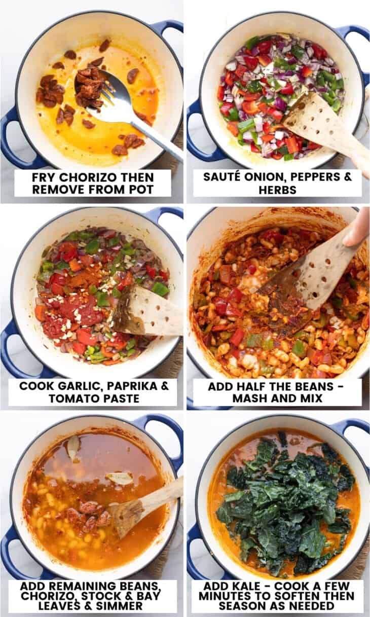 Spanish Chorizo and White Bean Soup - A Saucy Kitchen