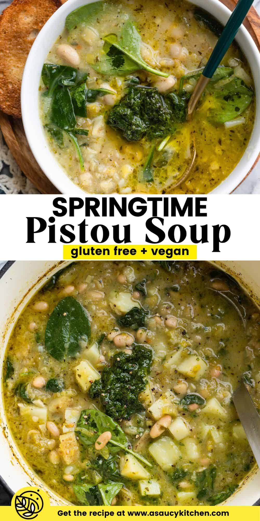 Spring Pistou Soup - A Saucy Kitchen