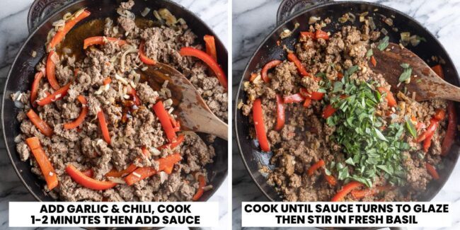 Thai Basil Beef (Pad Gra Prow) - A Saucy Kitchen