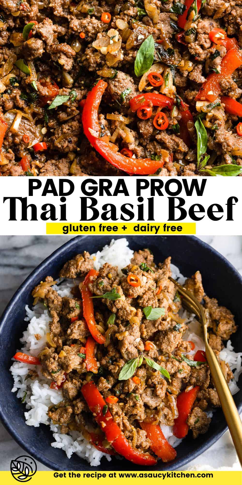 Thai Basil Beef (Pad Gra Prow) - A Saucy Kitchen
