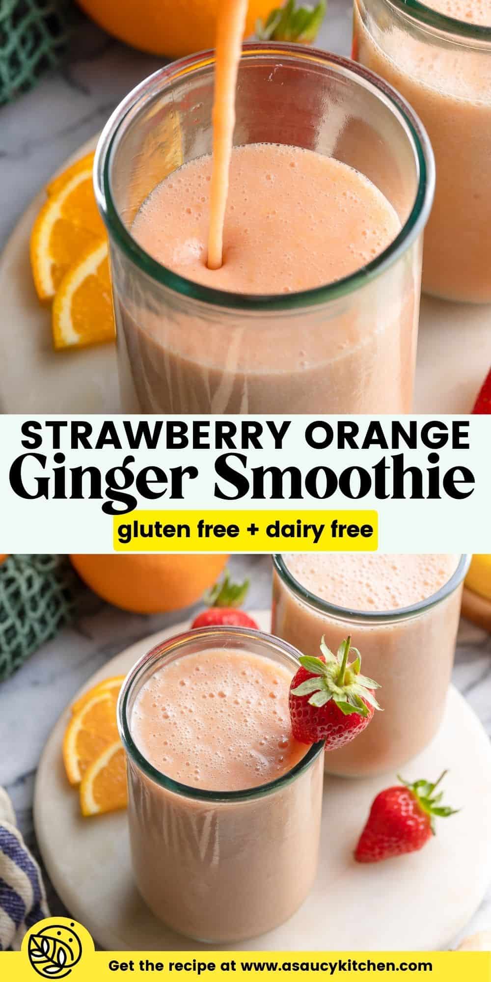 Citrusy Ginger Smoothie - A Saucy Kitchen