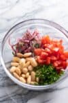 Piyaz (Turkish White Bean Salad) - A Saucy Kitchen