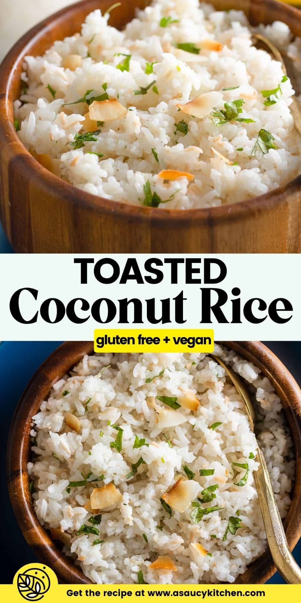 Toasted Coconut Rice - A Saucy Kitchen