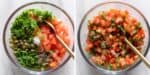 Ricotta Zucchini Fritters & Tomato Caper Salsa - A Saucy Kitchen