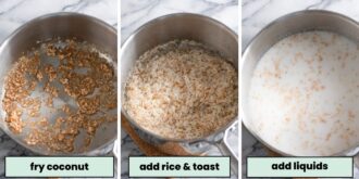 Toasted Coconut Rice - A Saucy Kitchen