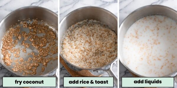 Toasted Coconut Rice - A Saucy Kitchen