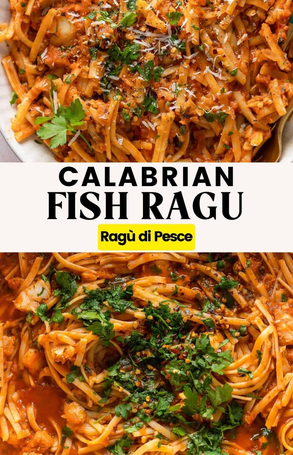 Calabrian Fish Ragu with Cod (Ragù di Pesce) - A Saucy Kitchen