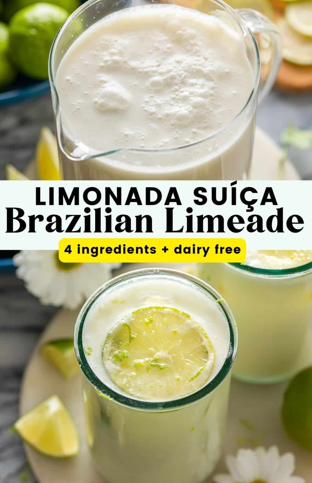 Brazilian Lemonade (Limonada Suíça) - A Saucy Kitchen