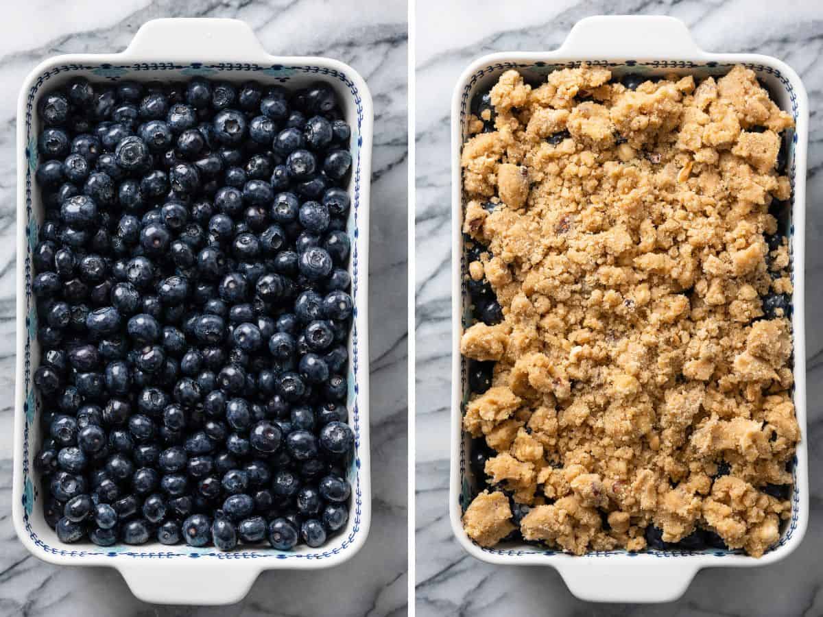 Gluten Free Blueberry Crumble - A Saucy Kitchen