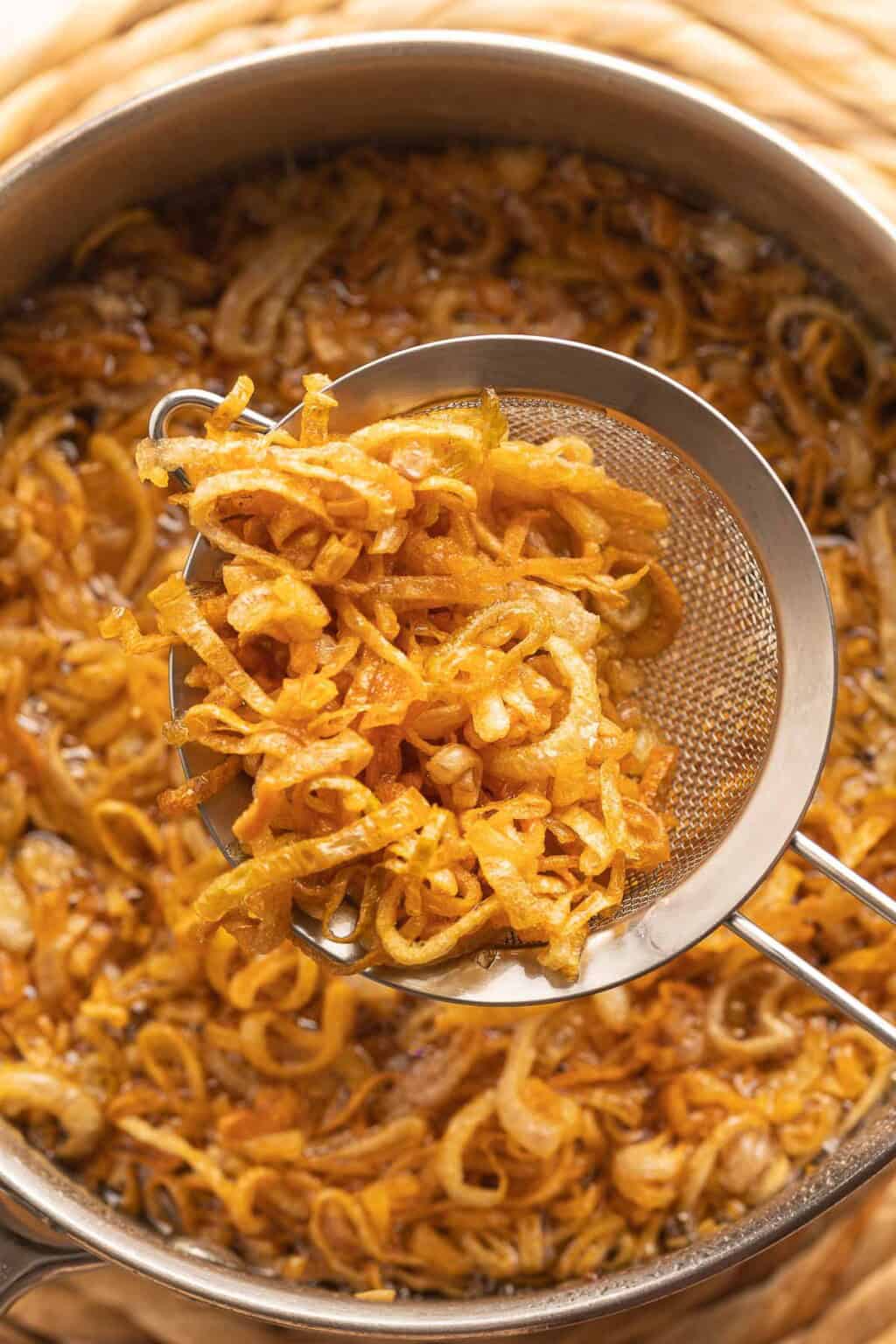 Crispy Fried Shallots - A Saucy Kitchen
