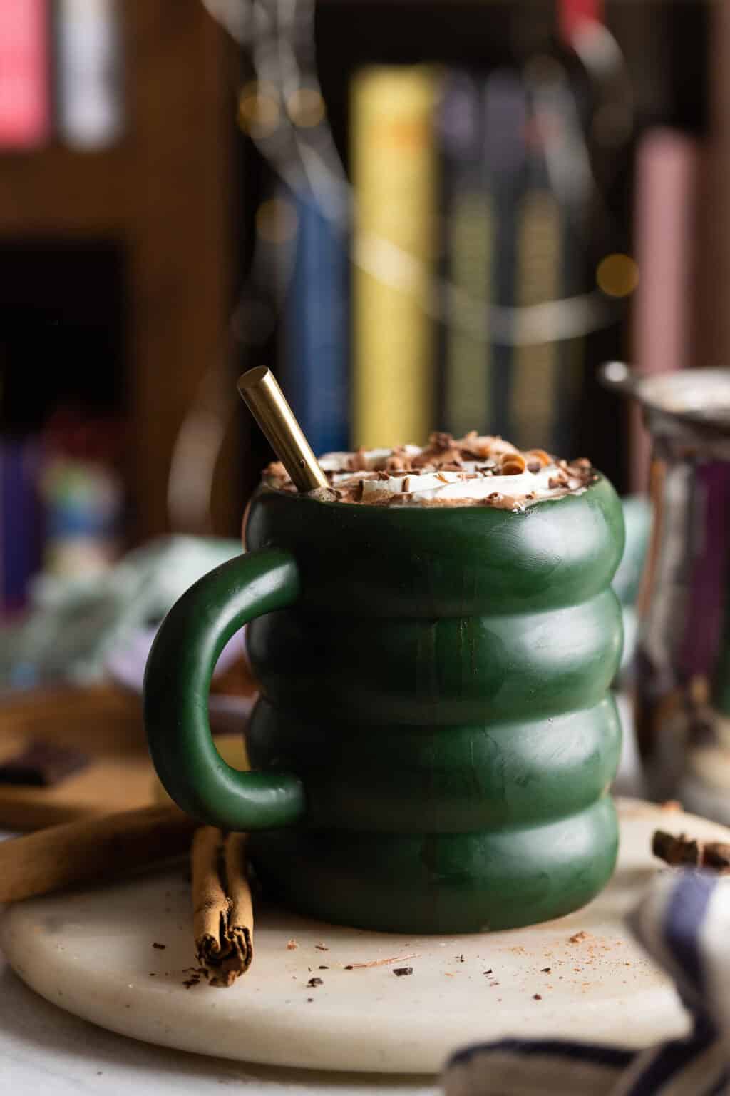 Chai Spiced Hot Chocolate - A Saucy Kitchen