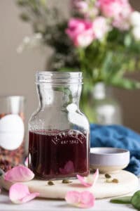 Sparkling Cardamom Rose Mocktail - A Saucy Kitchen