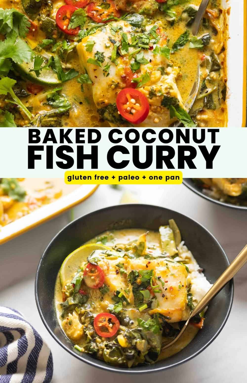 Baked Coconut Fish Curry - A Saucy Kitchen