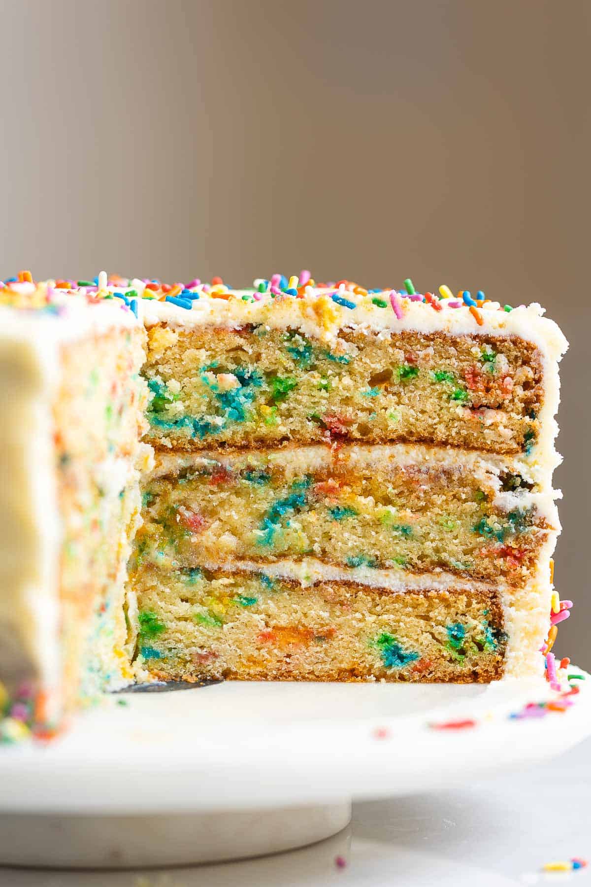 Gluten Free Funfetti Cake - A Saucy Kitchen