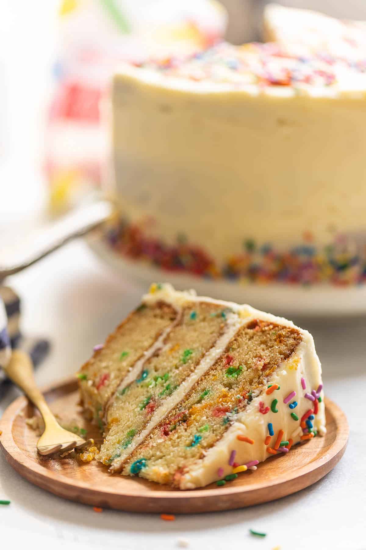 Gluten Free Funfetti Cake - A Saucy Kitchen