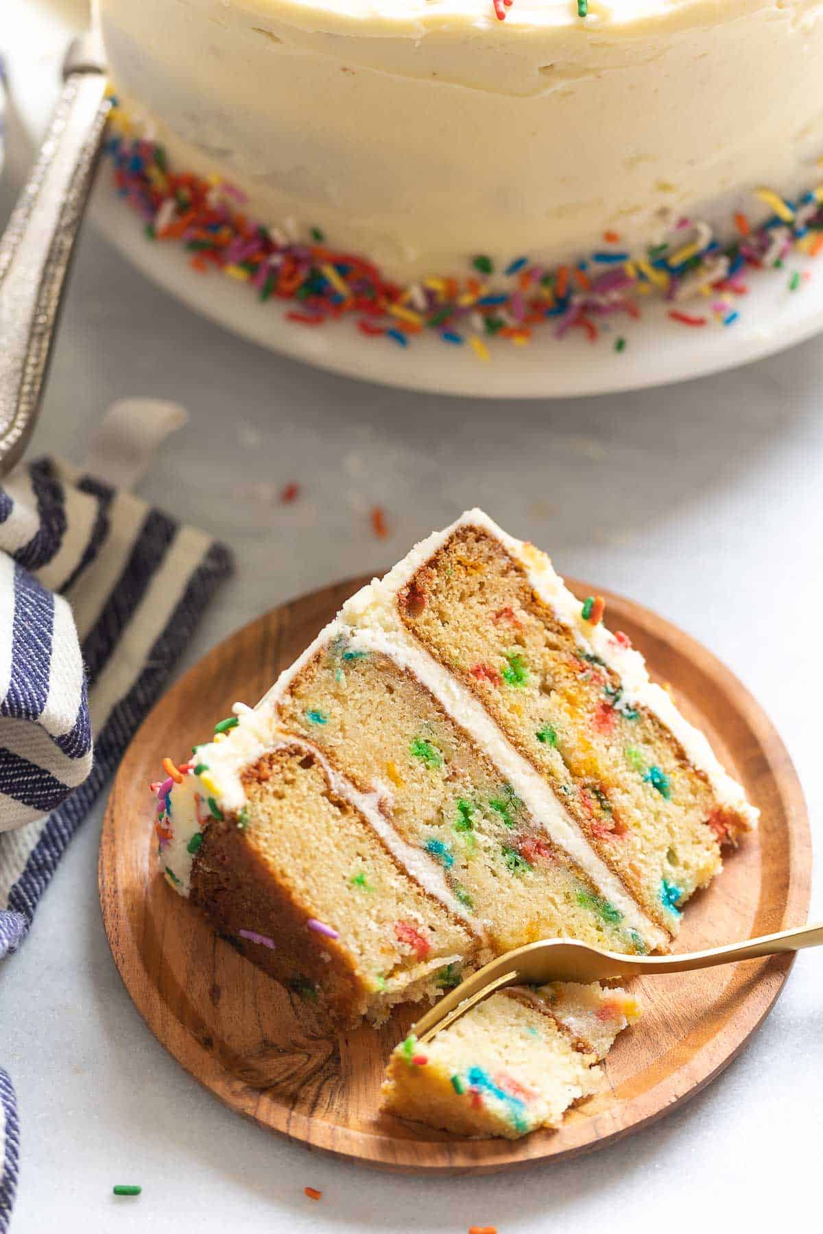 Gluten Free Funfetti Cake - A Saucy Kitchen