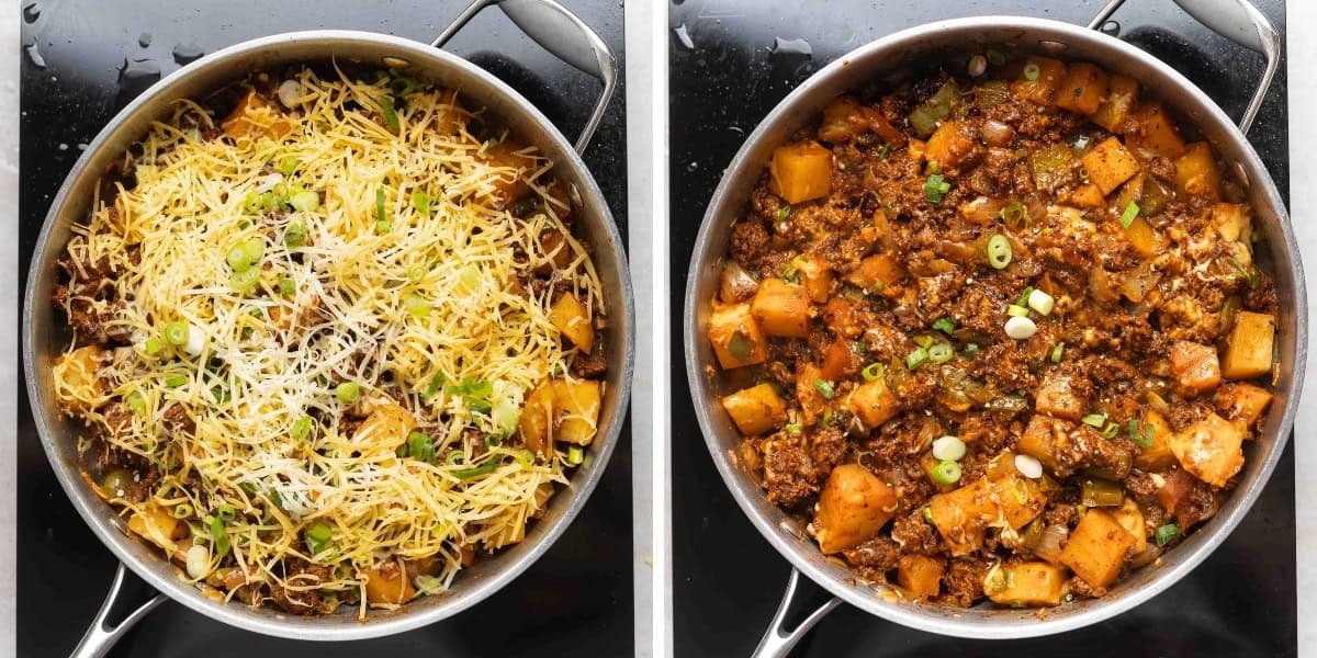 Chorizo Spiced Ground Beef & Potatoes - A Saucy Kitchen